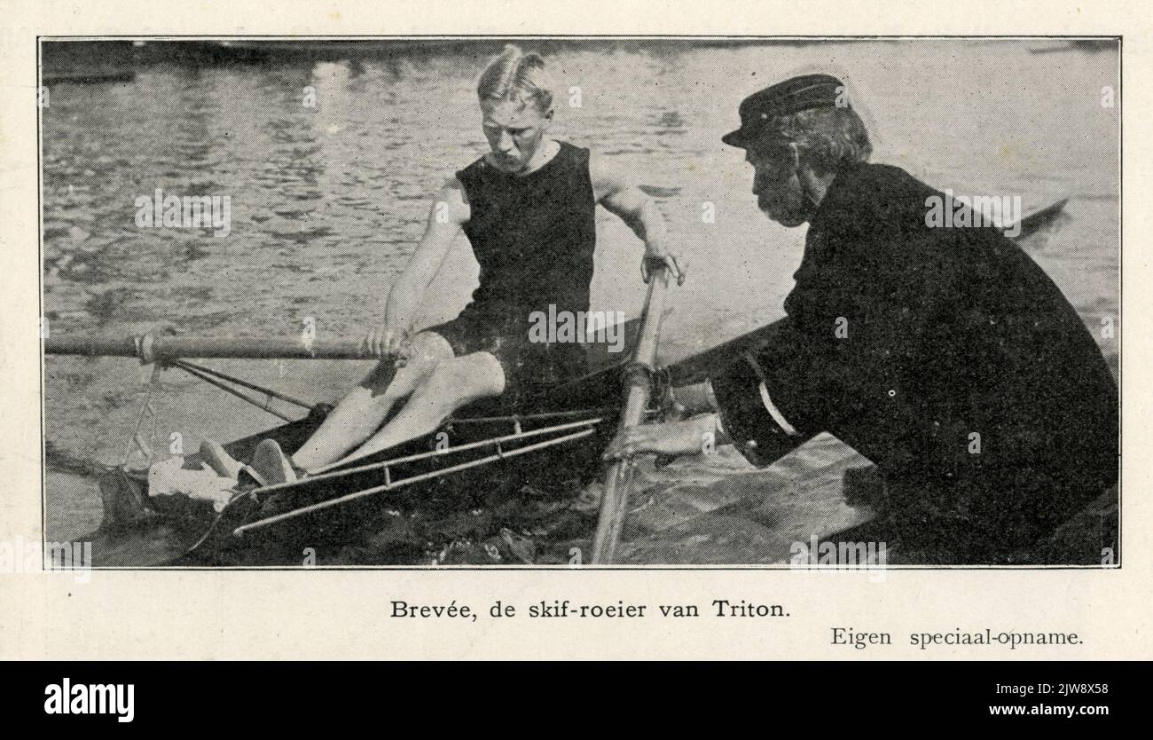 Brevée, the Skif rower of Triton Stock Photo - Alamy