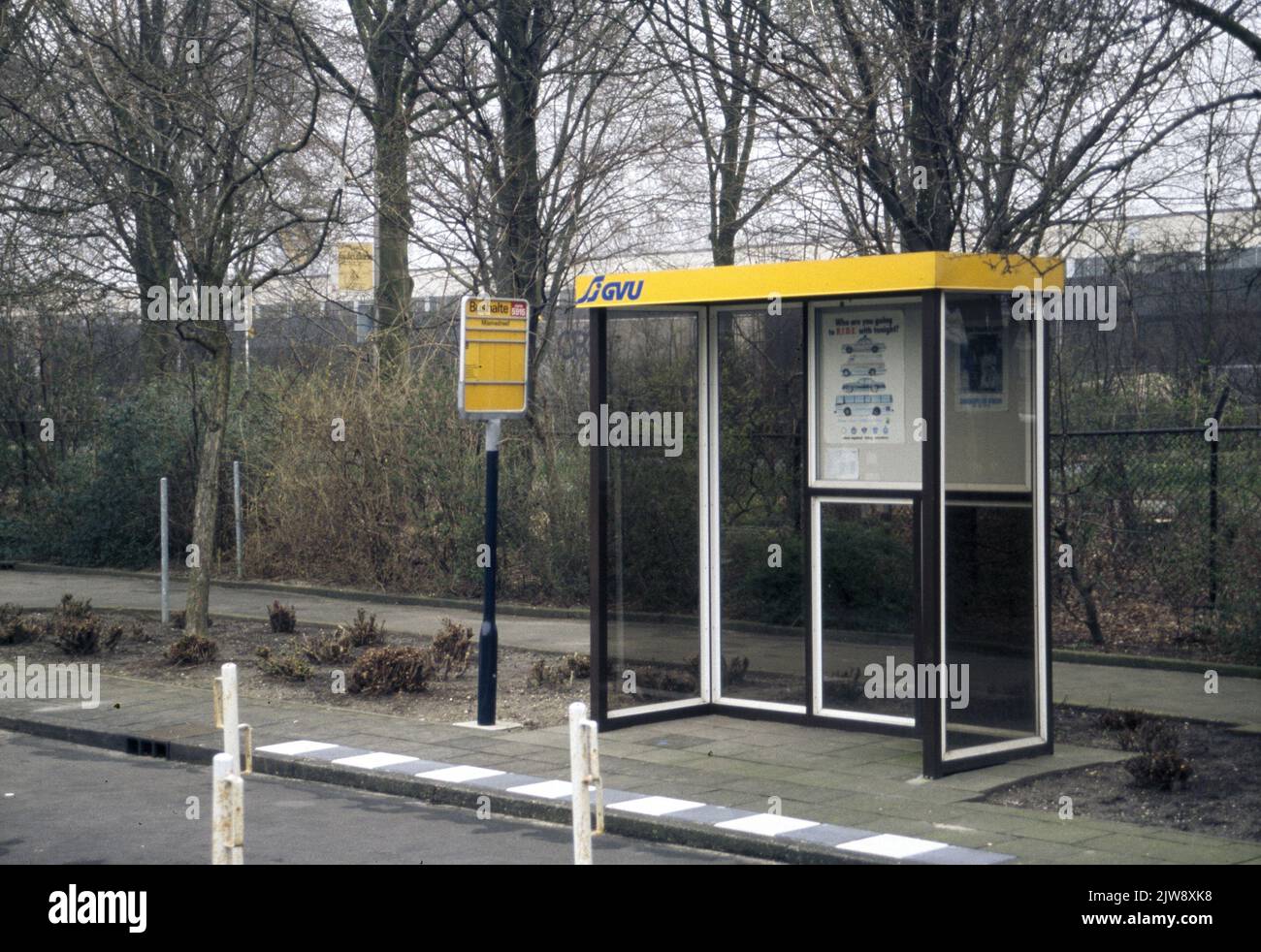 Image of the bus stop of the traffic garden in the Transwijk park ...