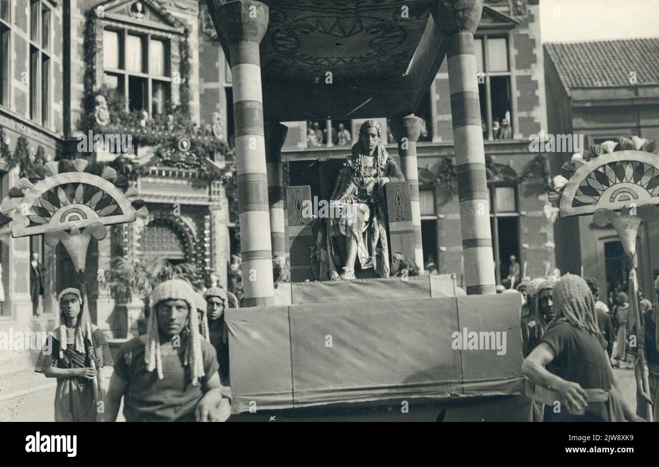 Image of the masquerade parade with the theme Ichnaton, on the occasion ...