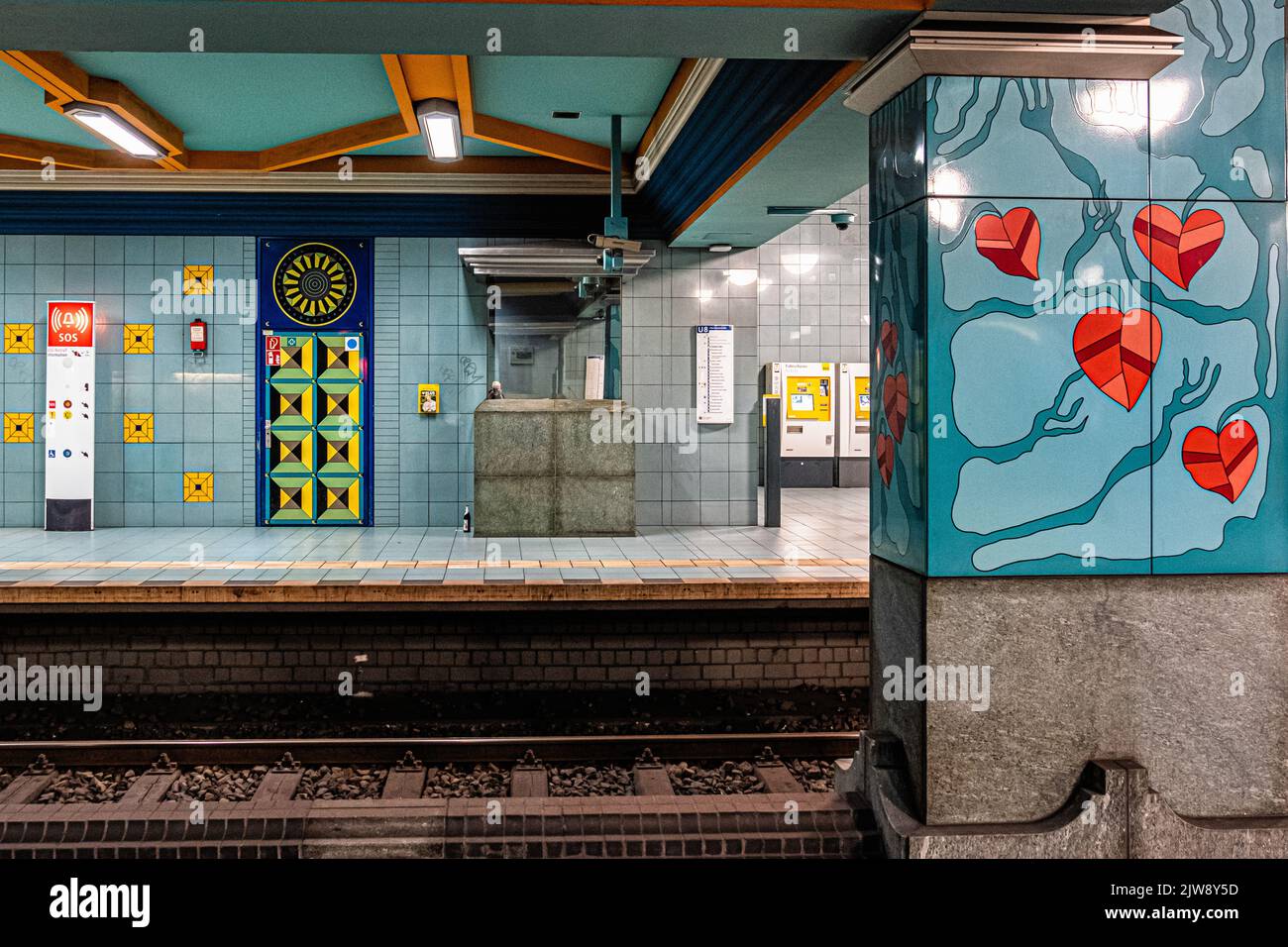 U Lindauer Allee, Reinickendorf,Berlin. The U-Bahn underground railway ...