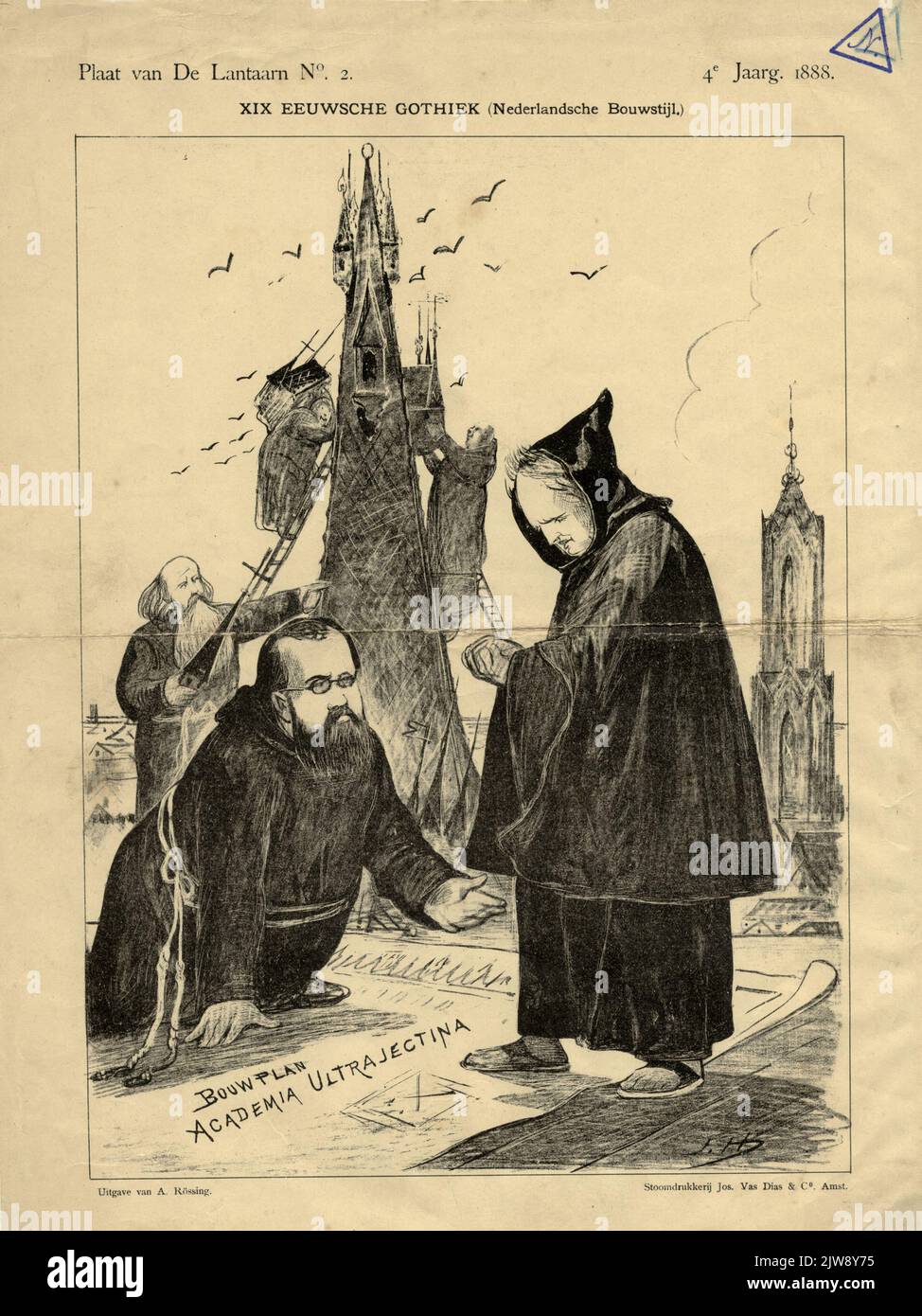 XIX century gothic (Dutch architectural style Stock Photo - Alamy