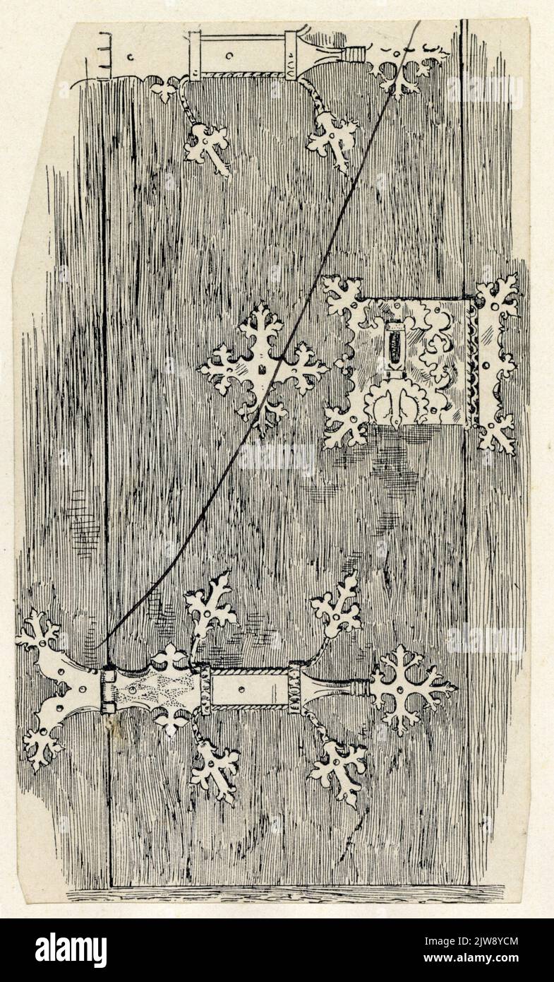 Image of a wall cabinet with Gothic iron batter from the castle in ...