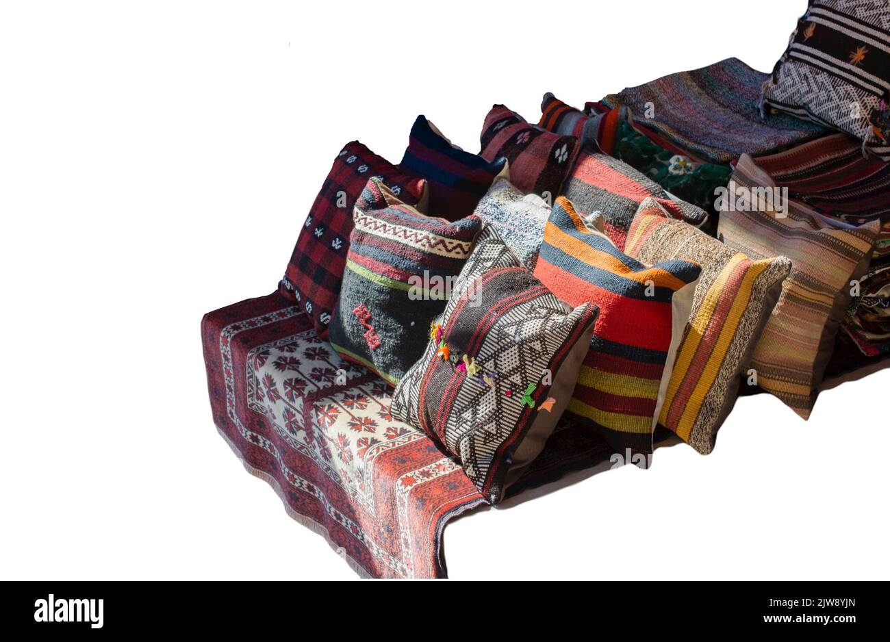 Traditional oriental pillows with decorative elements. Popular ...