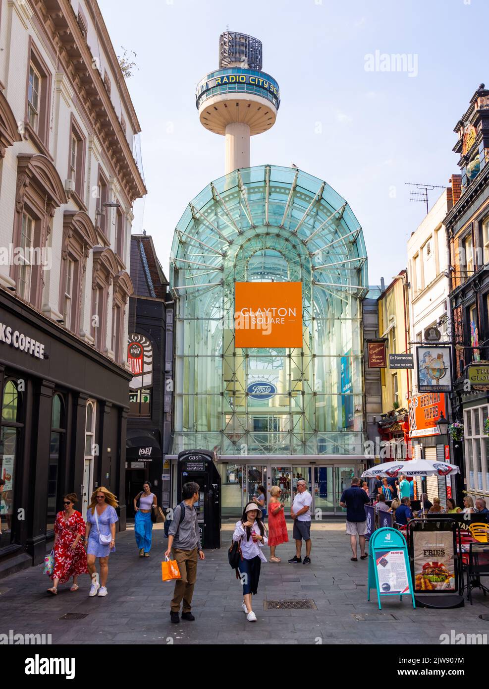 Clayton Square Shopping center in Liverpool - LIVERPOOL, UK - AUGUST 16 ...