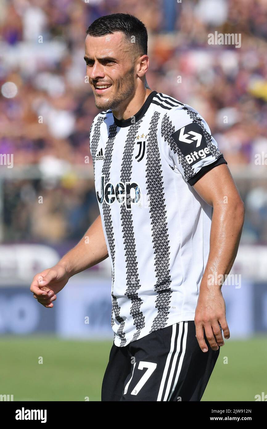 Filip Kostic of Juventus during football Serie A Match, Stadio Artemio ...