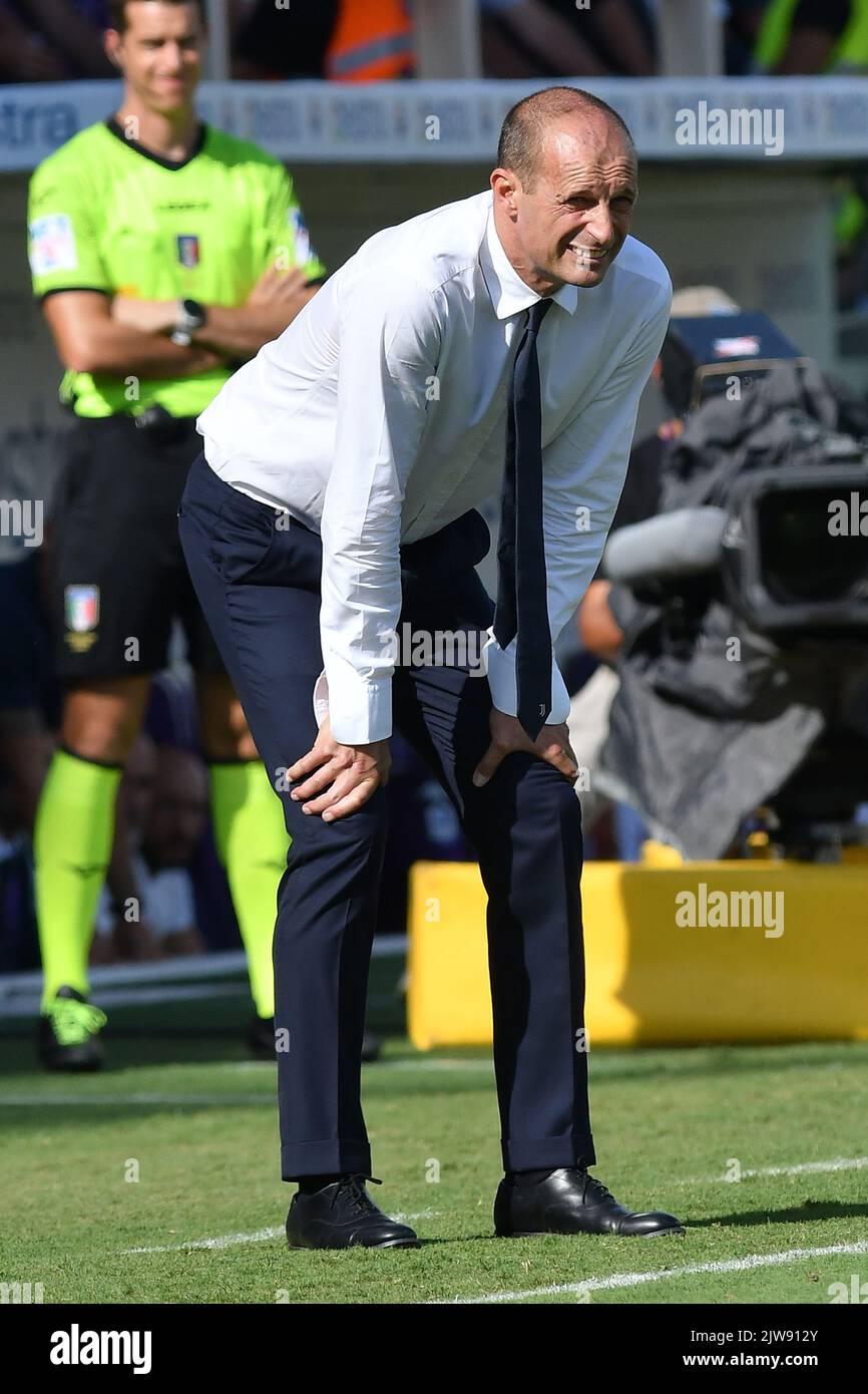 Florence, Italy. 03rd Sep, 2022. Juventus trainer Massimiliano Allegri ...