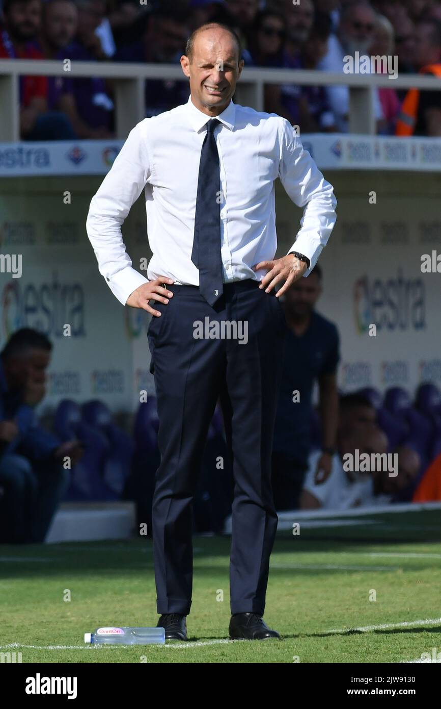 Florence, Italy. 03rd Sep, 2022. Juventus trainer Massimiliano Allegri ...