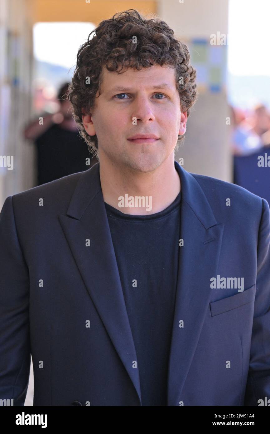 Jesse Eisenberg attends a photocal in his honor during the 48th ...