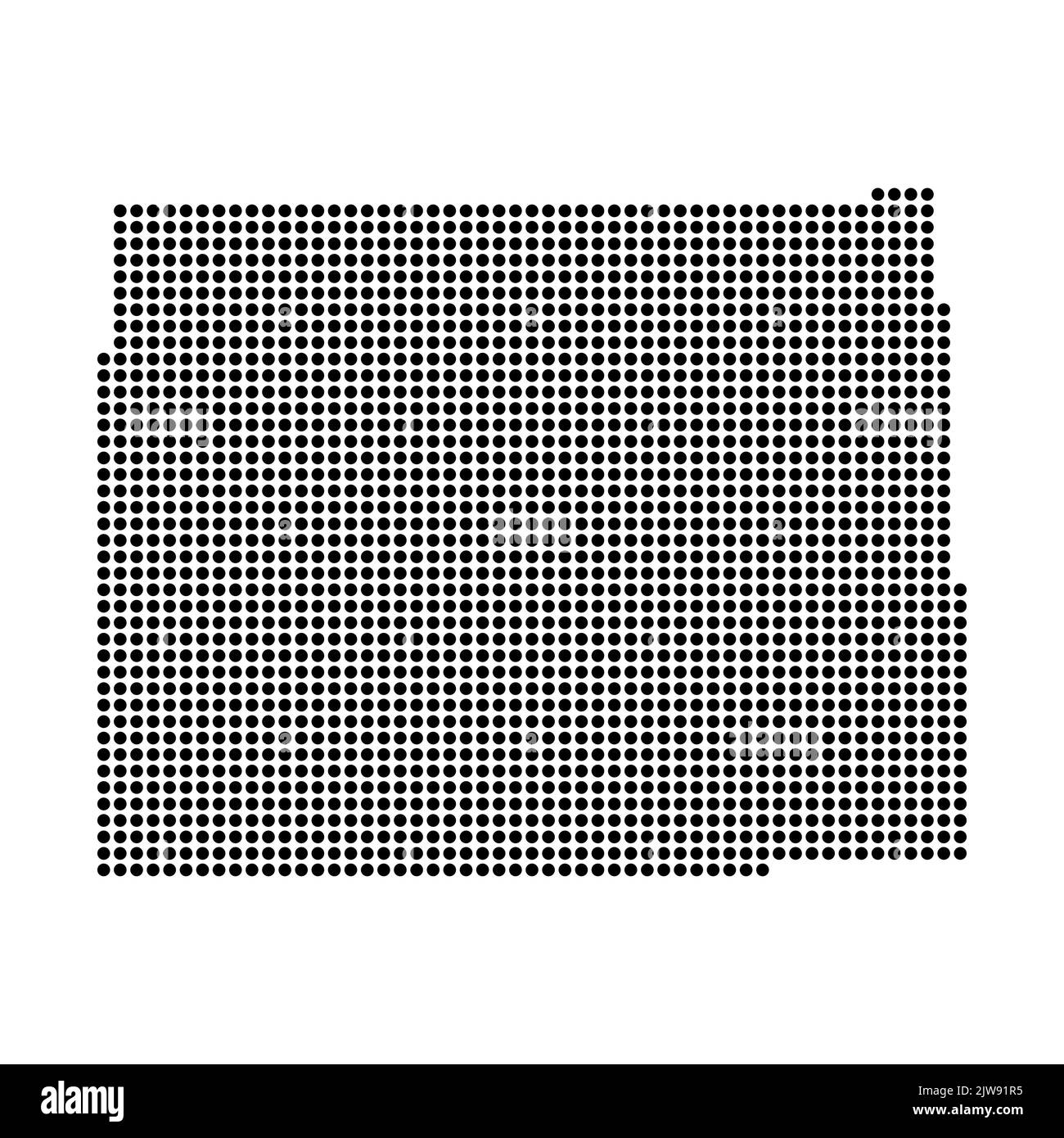 Wyoming map shape, united states of america. Flat concept icon symbol ...