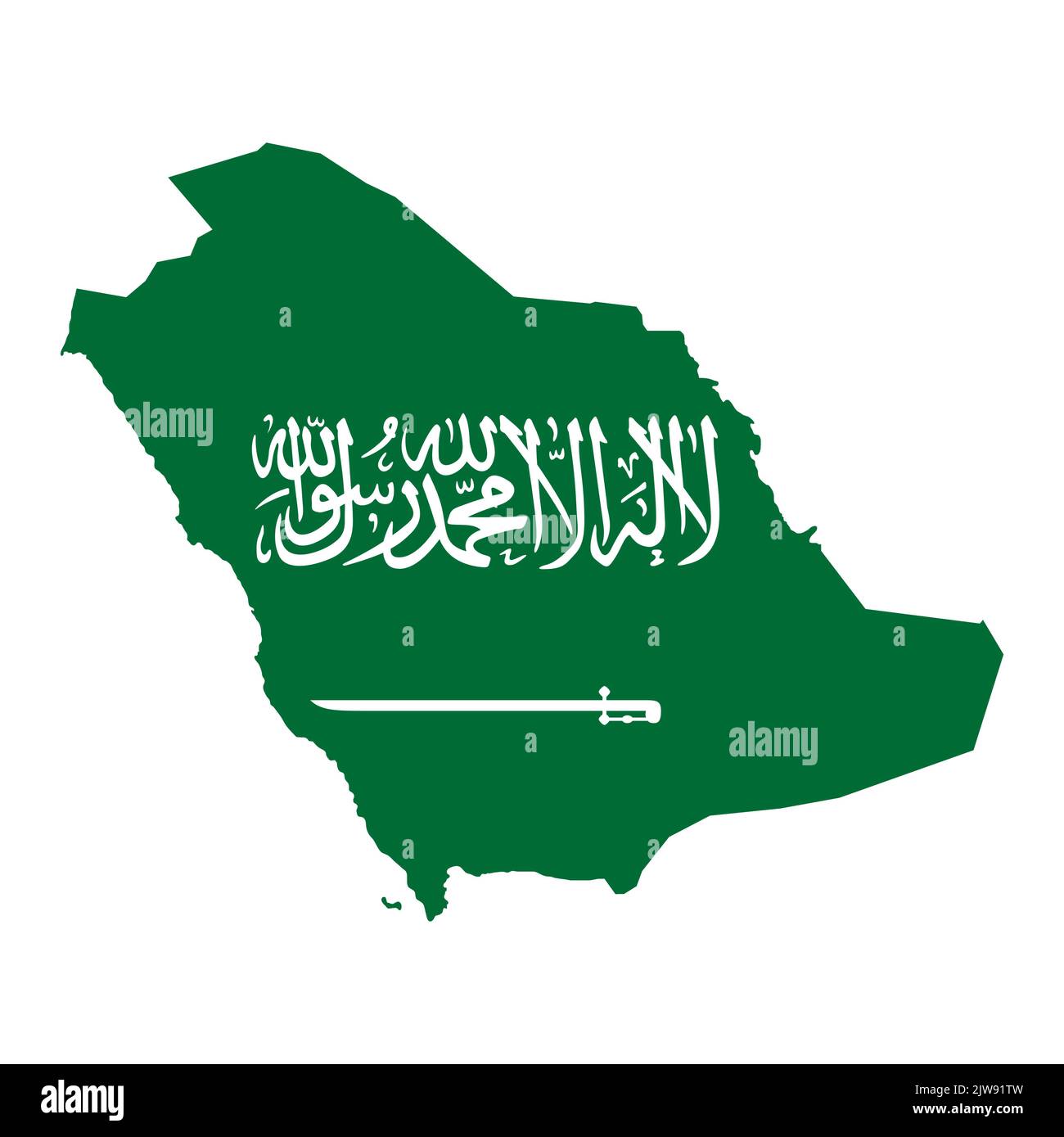 Saudi arabia high detailed map, geography graphic icon country, asia ...