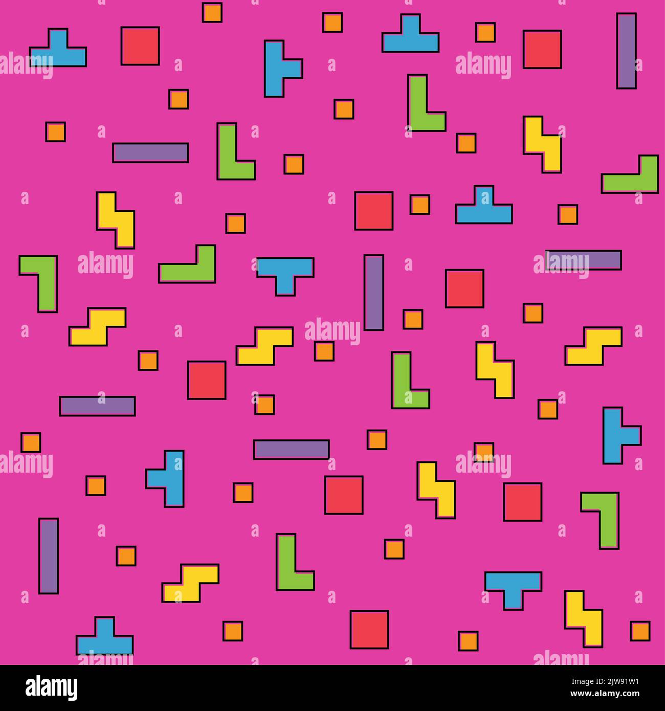 Color pixel design pattern, puzzle style pattern , logic fun game ...