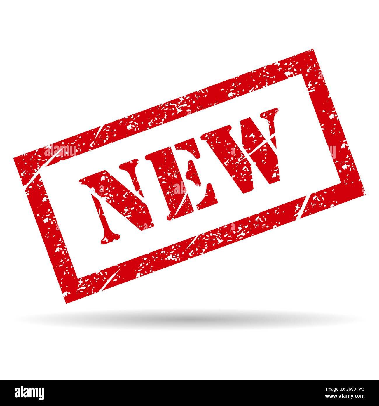 New stamp symbol shadow, label sticker sign button, text banner vector ...