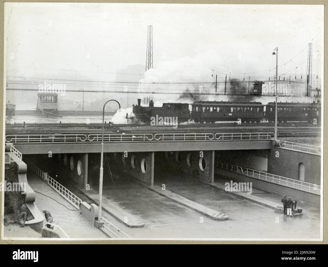 View of the almost completed Leidseveertunnel in Utrecht, from the west ...