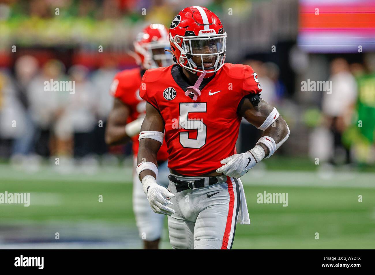 September 3, 2022: Georgia's Kelee Ringo (5) in action during the Chick ...