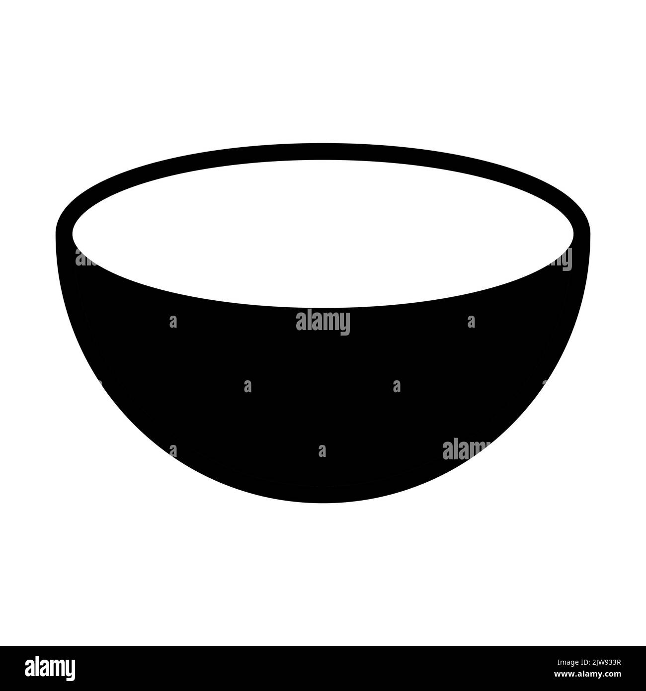 Bowl icon, food sign isolated on background, vector illustration, meal ...