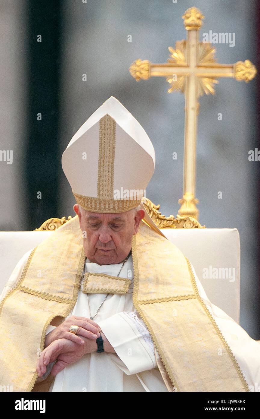 Italy, Rome, Vatican, 2022/09/04 Pope Francis presides over a ...