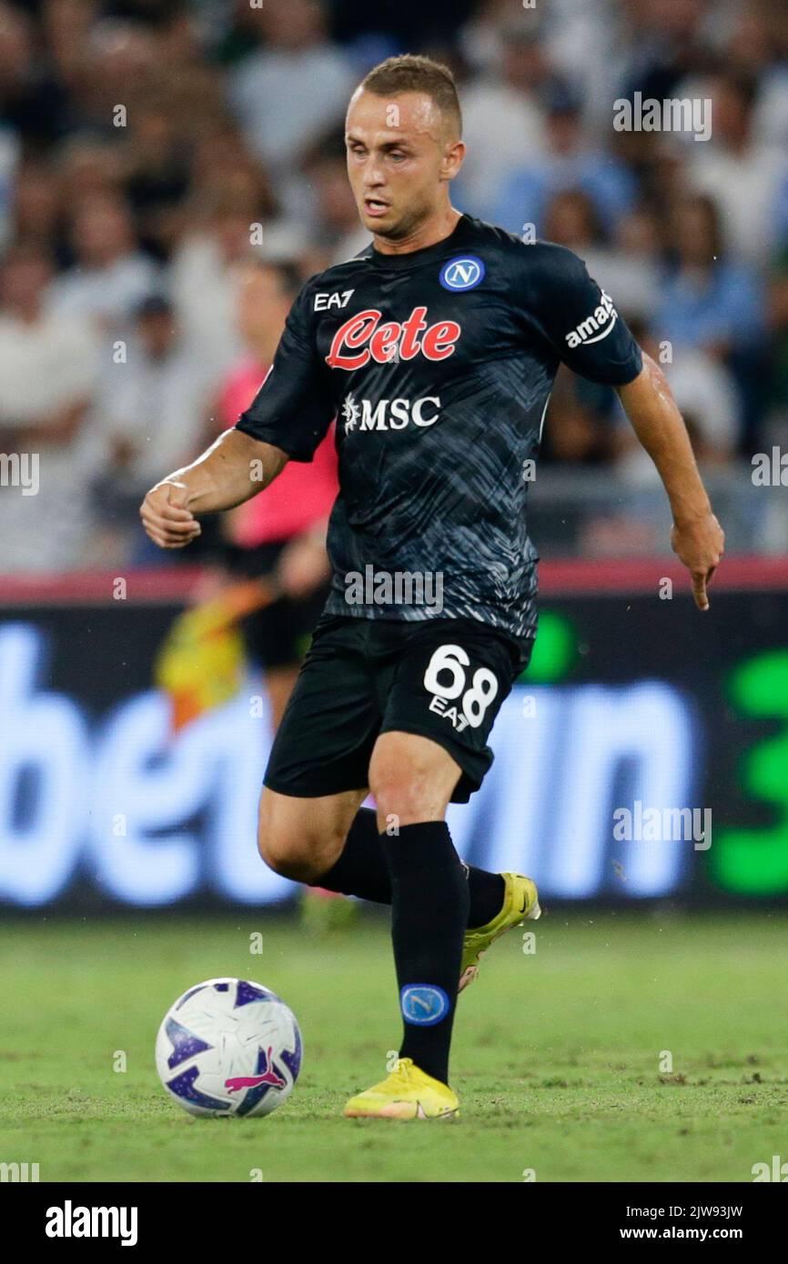 69n controls the ball during the Serie A football match between SS ...