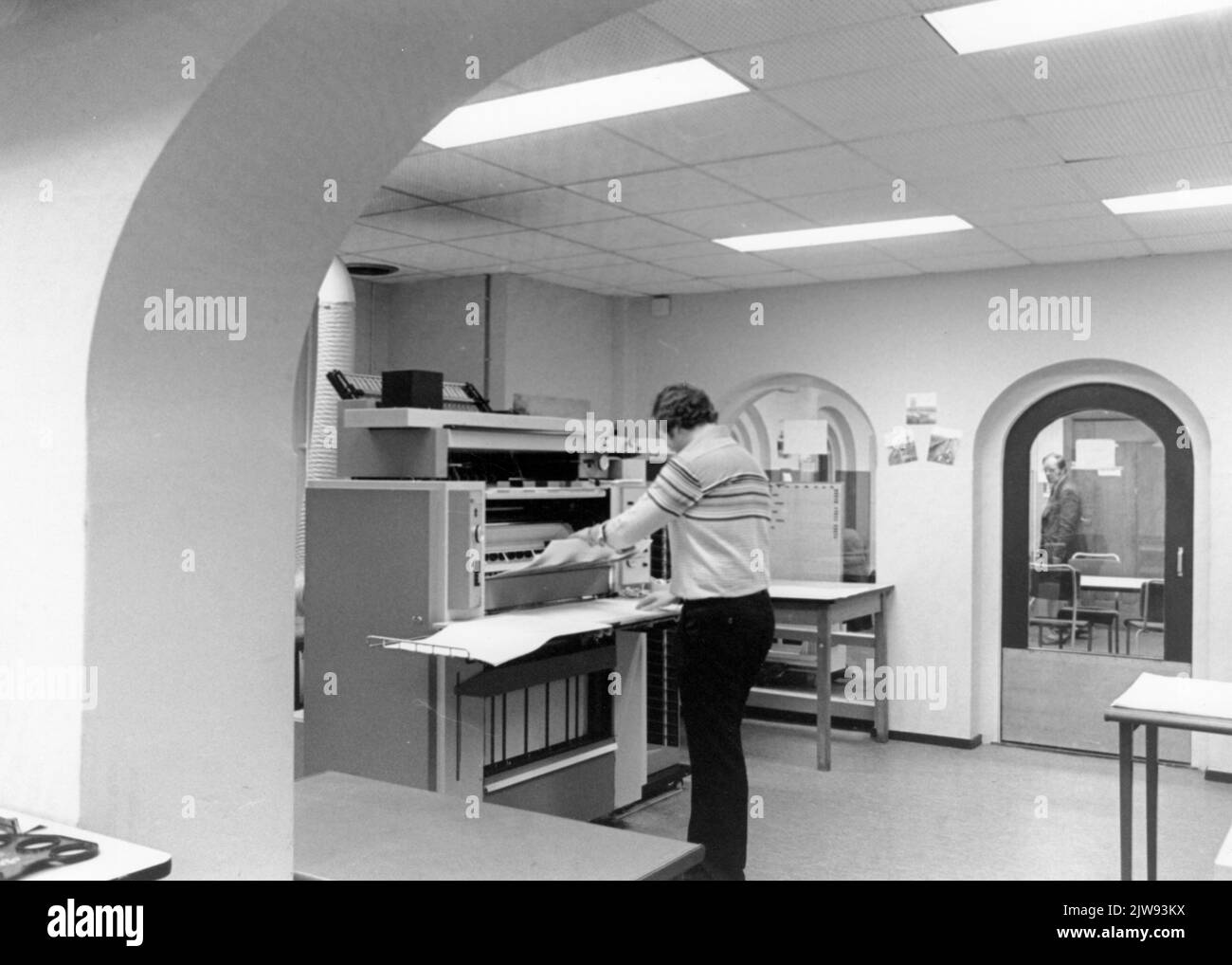 Interior of the 3rd Administration Building (HGB III) of the N.S ...