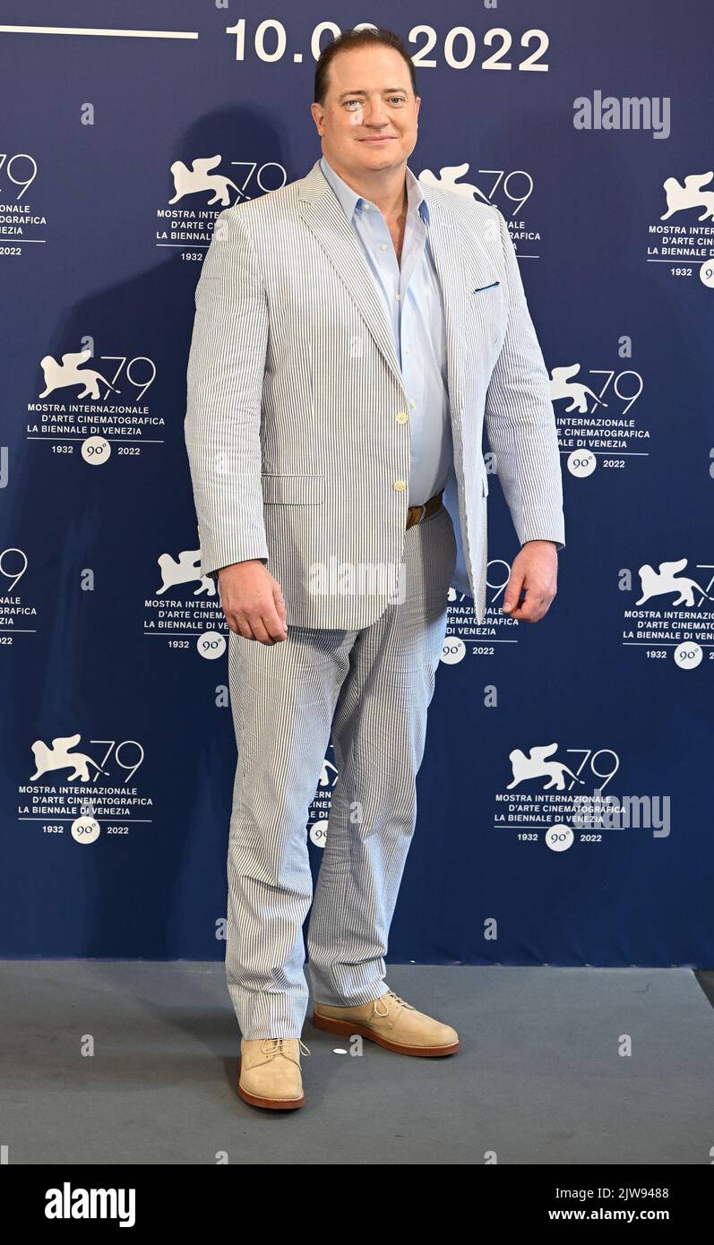 Venice, Italy. 04th Sep, 2022. American actor Brendan Fraser attends a ...