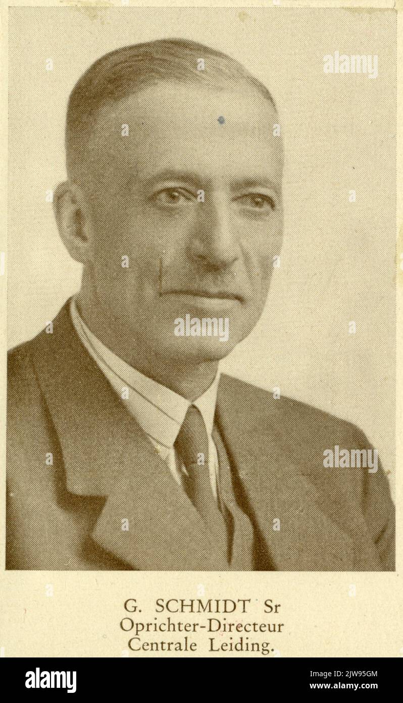 G. Schmidt SR / Founder - Director / Central Leadership Stock Photo - Alamy
