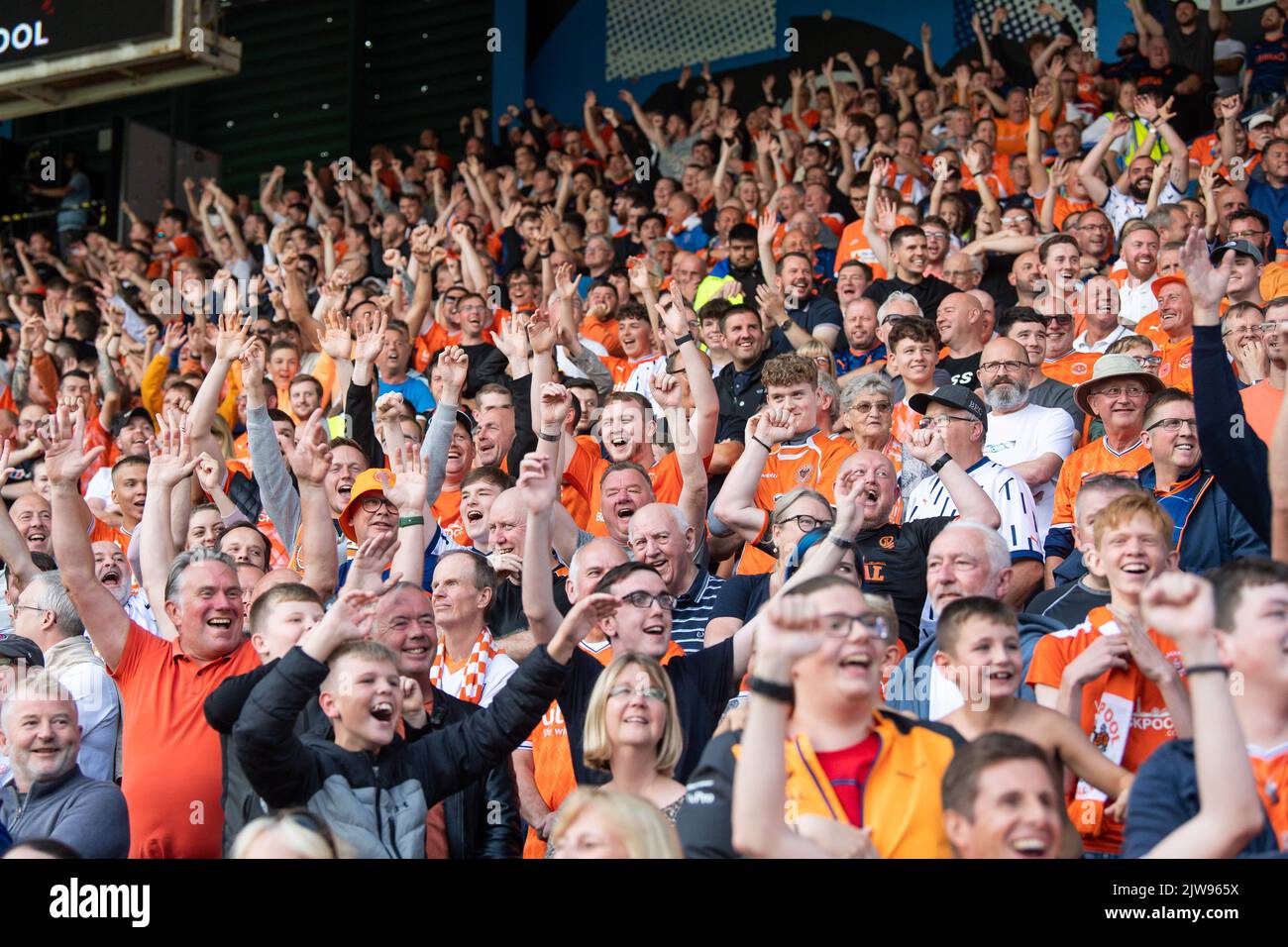 Blackpool fans hi-res stock photography and images - Alamy