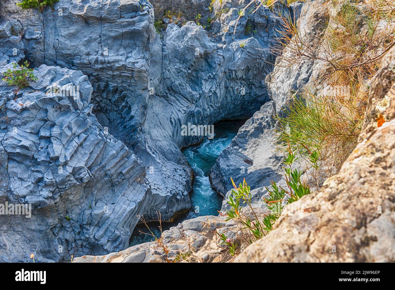 The impressive natural system of gorges and ravines eroded over the ...