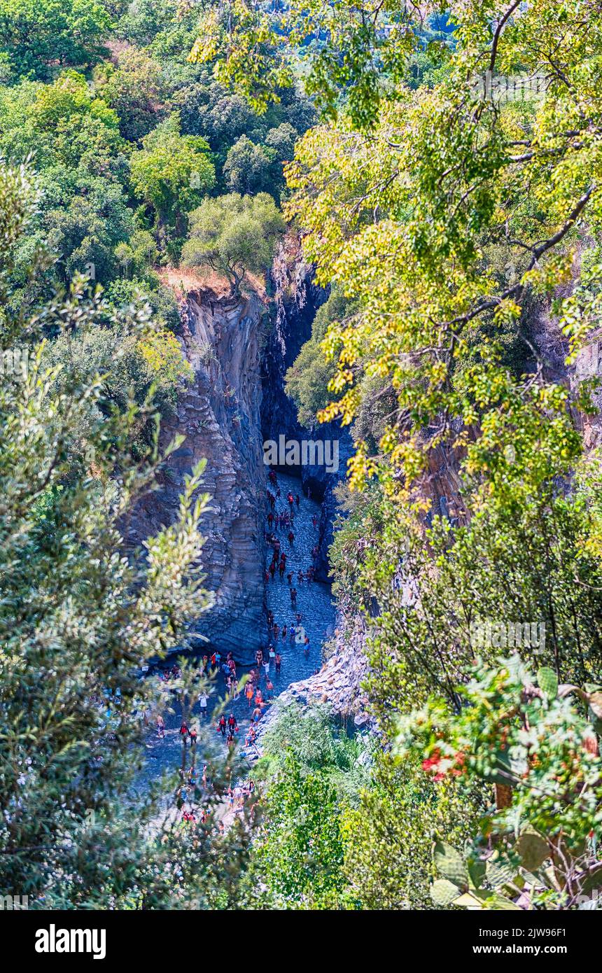 The impressive natural system of gorges and ravines eroded over the ...