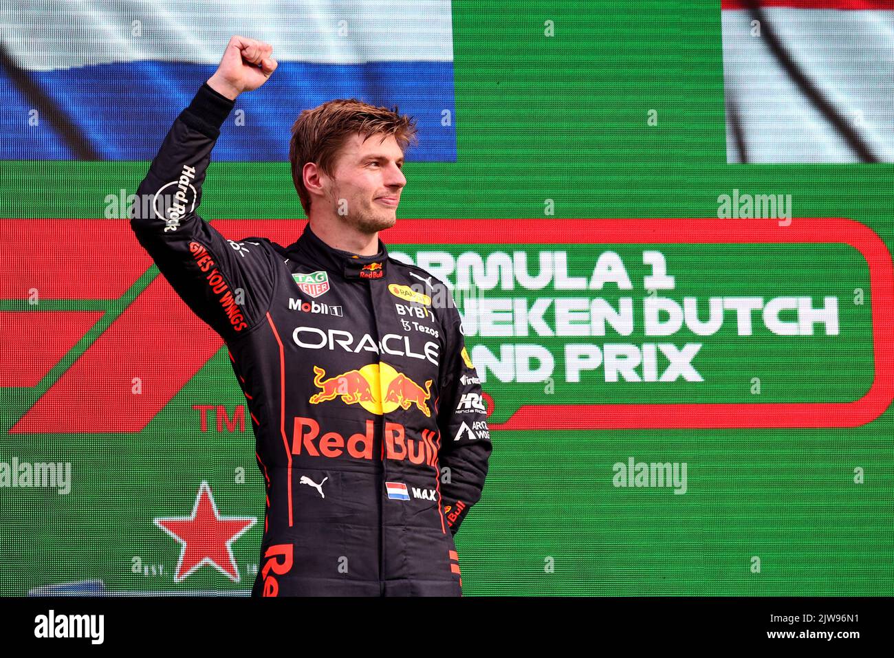 Race winner Max Verstappen (NLD) Red Bull Racing celebrates on the ...