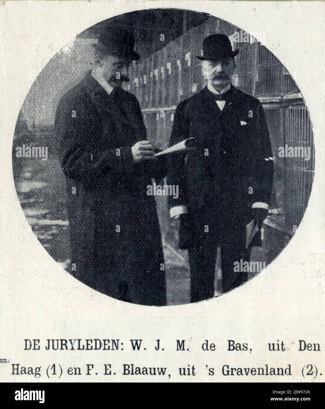 Image of the jury members W.J.M. de Bas from The Hague and F.E. Blauw ...