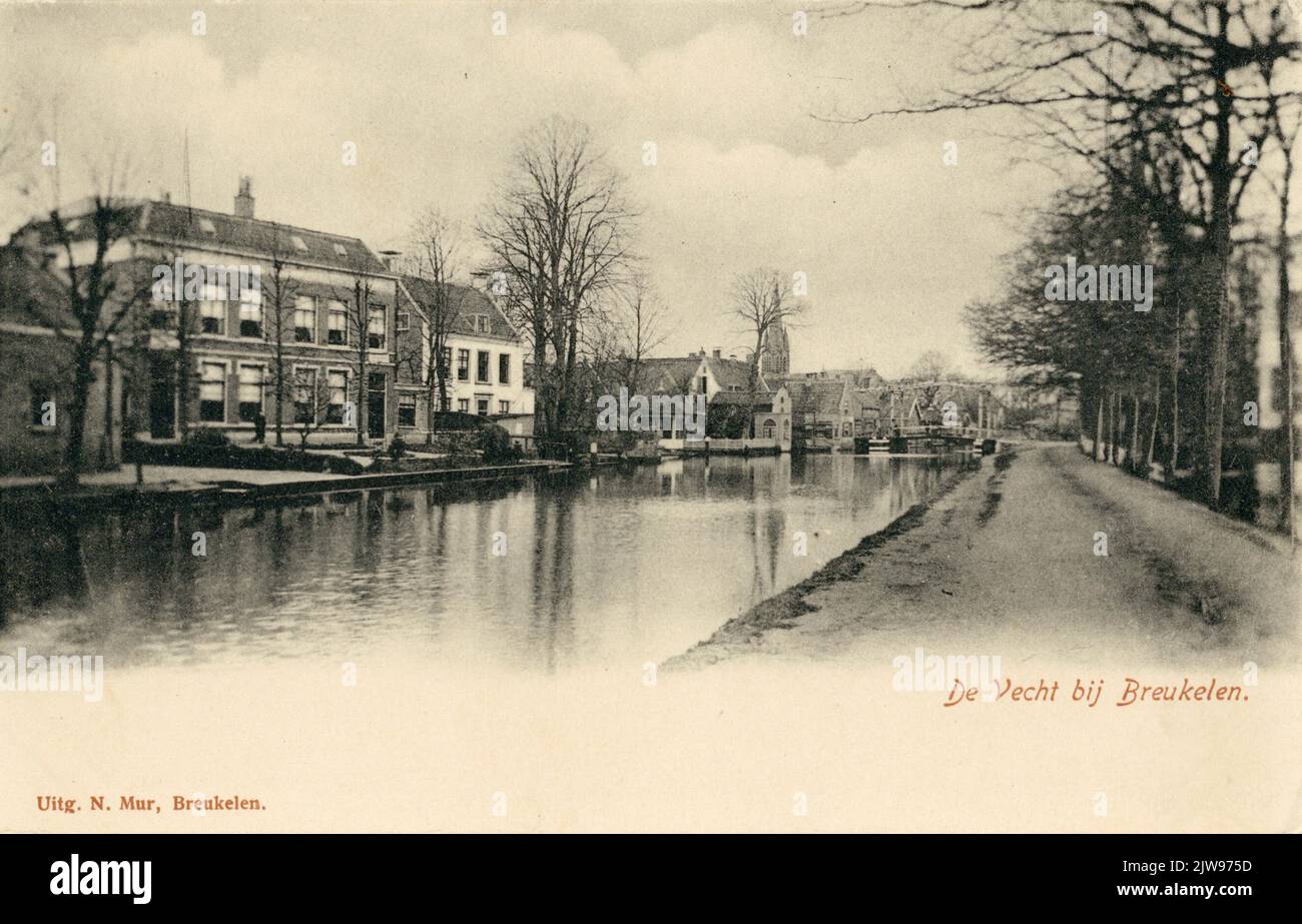 View of the Vecht and the Zandpad near Breukelen from the south, with ...
