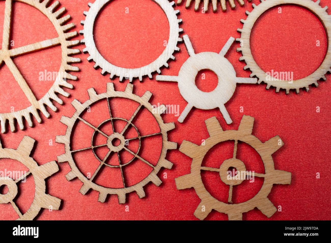 Gear wheels as The concept of mechanism Stock Photo - Alamy