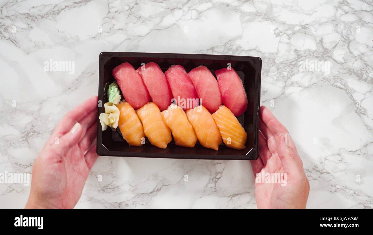 Sushi packaged hi-res stock photography and images - Alamy