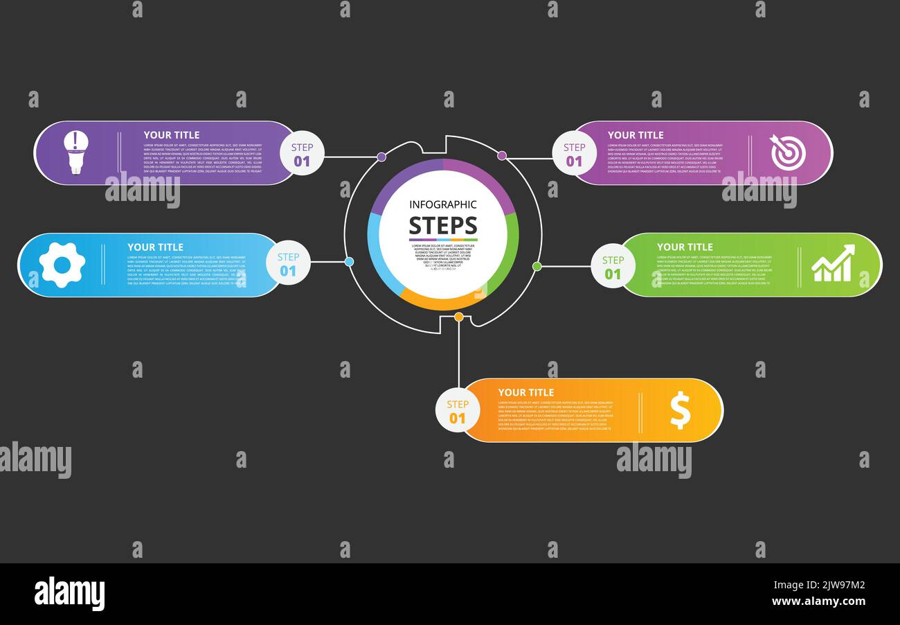 illustration infographics design template vector Stock Vector Image ...