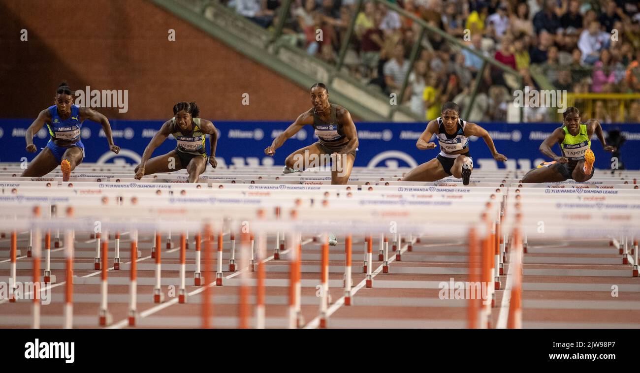 Britany Anderson, Kendra Harrison, Jasmine Camacho-Quinn, Tia Jones and ...