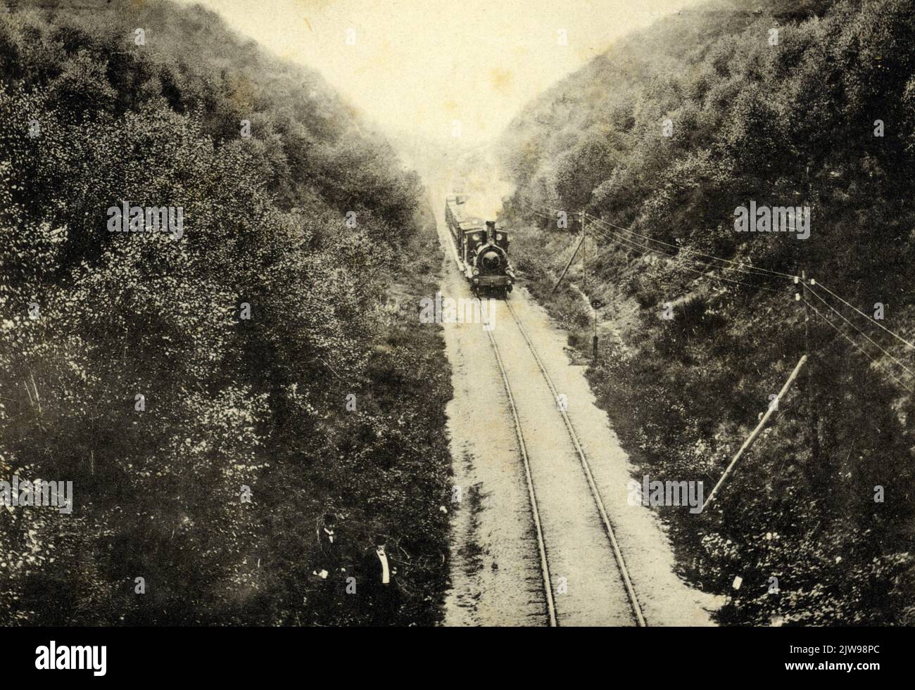 Face in the Ingraving for the Boxtel-Wesel railway line of the N.B.D.S ...