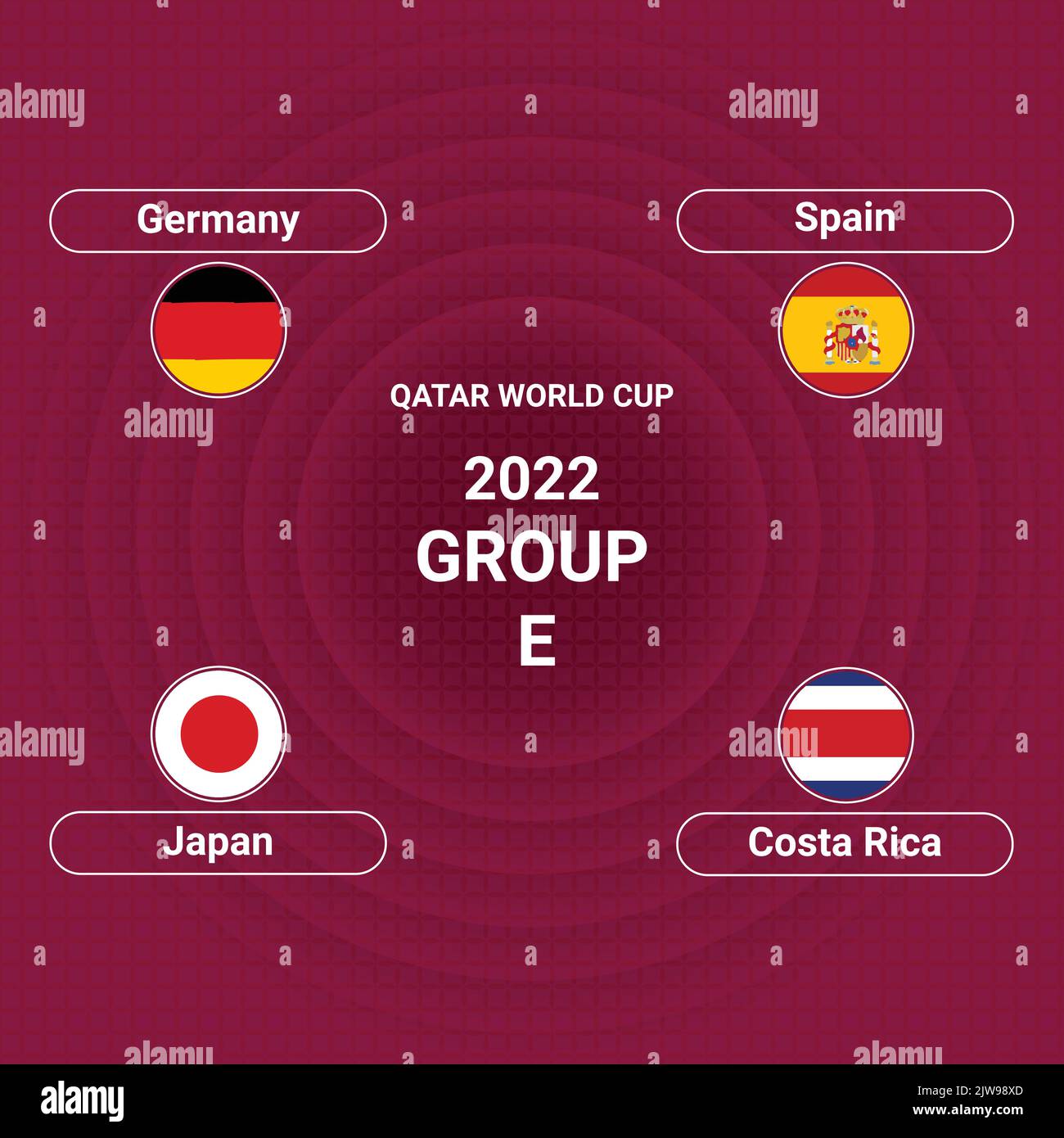 Match schedule group a Stock Vector Images - Alamy