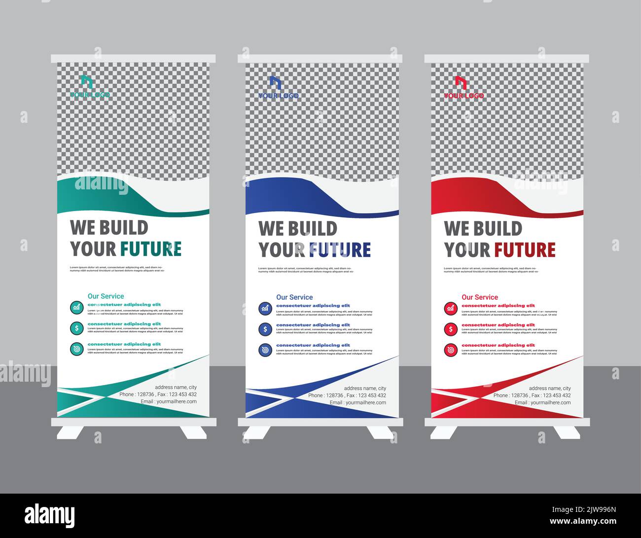 Roll up banner design template modern xbanner rull up design golf ...