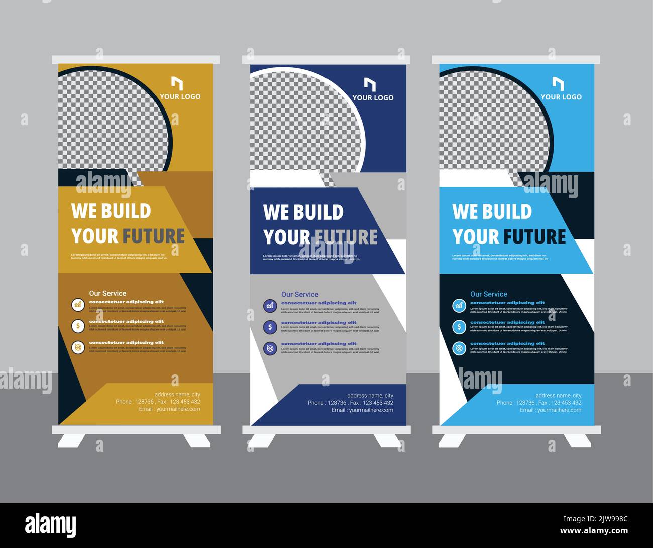 Roll up banner design template modern xbanner rull up design golf ...