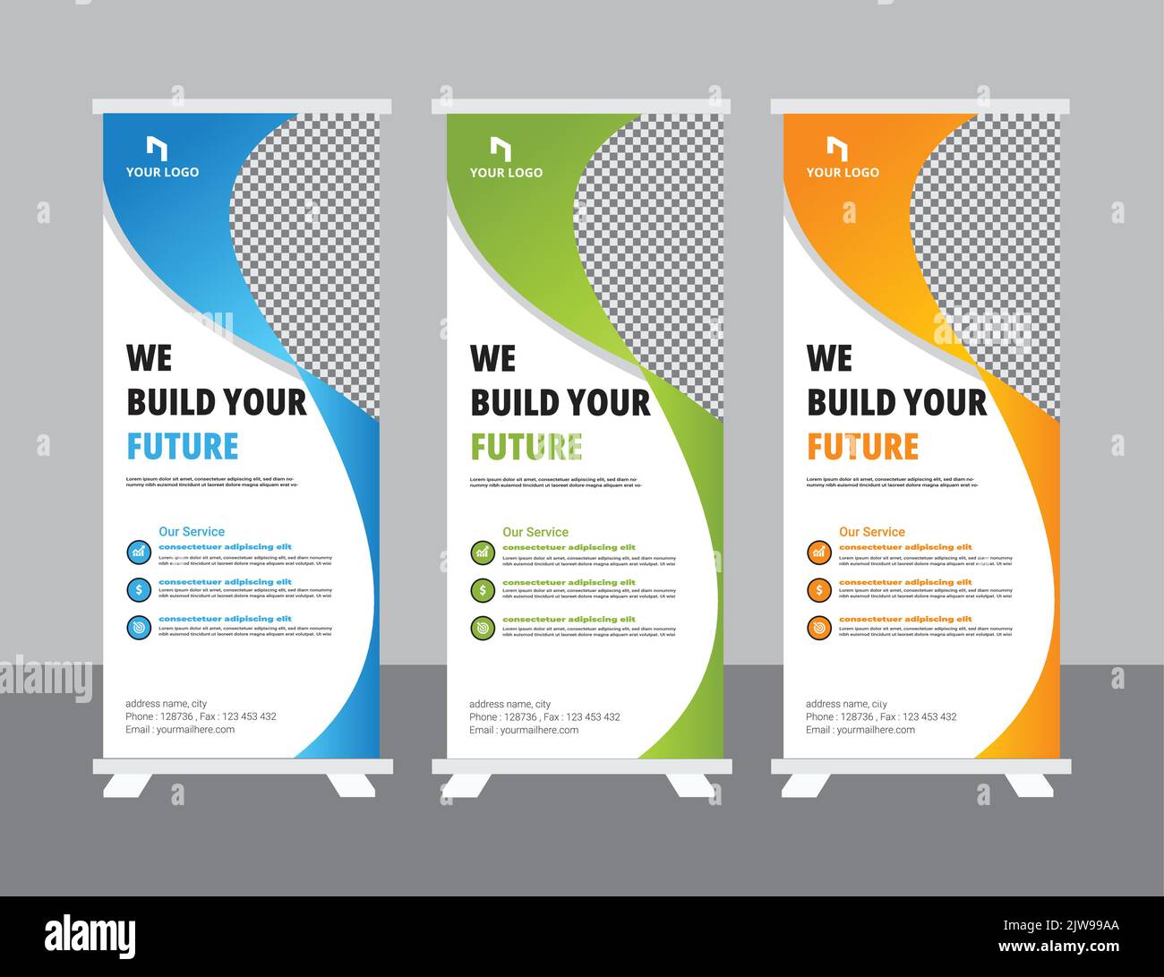 Roll up banner design template modern xbanner rull up design golf ...