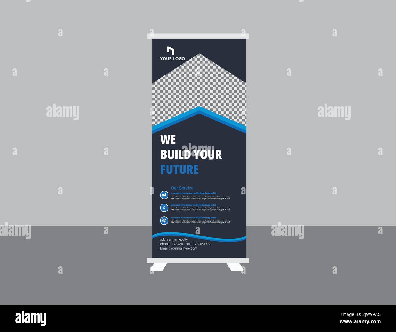 Roll up banner design template modern xbanner rull up design golf ...