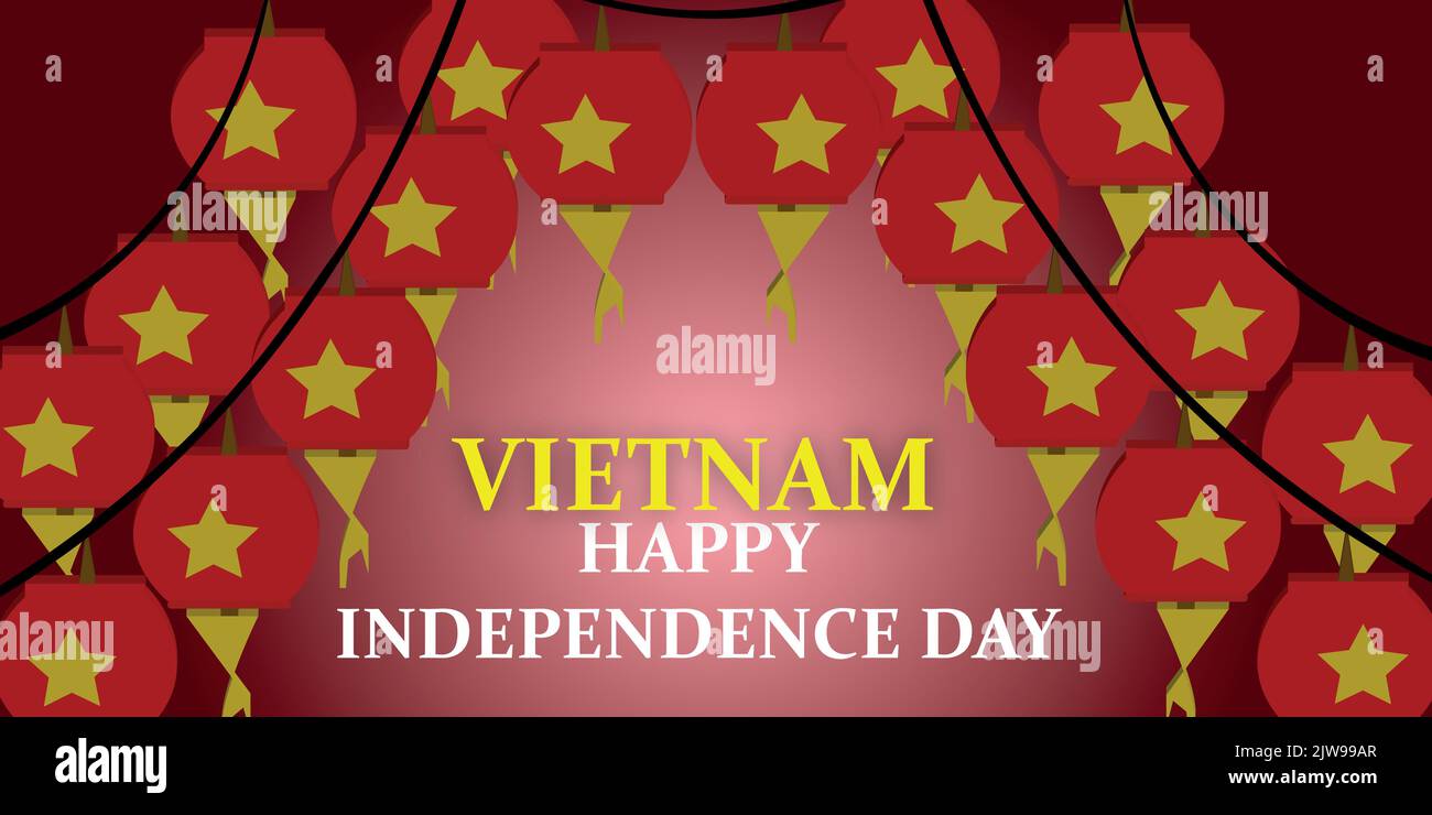 The Vietnam Independence day background with Vietnam flag red lanterns ... The Vietnam Independence day background with Vietnam flag red lanterns ...