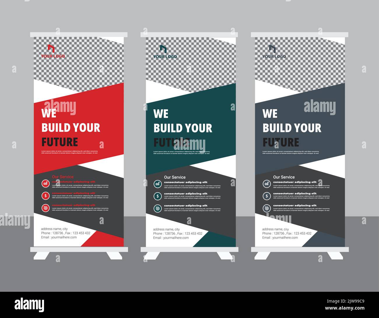 Roll up banner design template modern xbanner rull up design golf ...