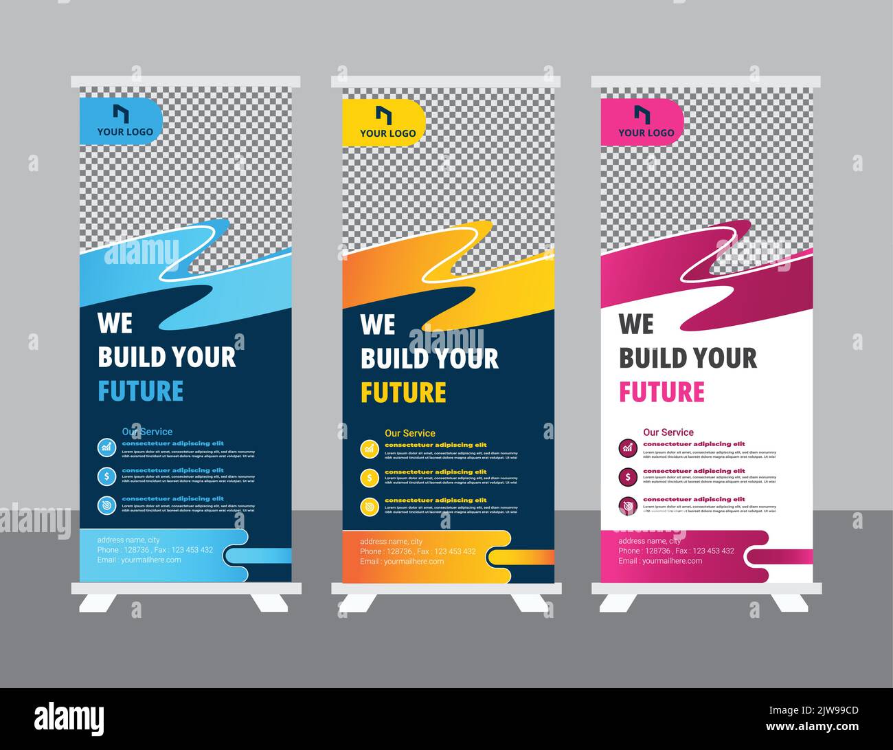 Roll up banner design template modern xbanner rull up design golf ...