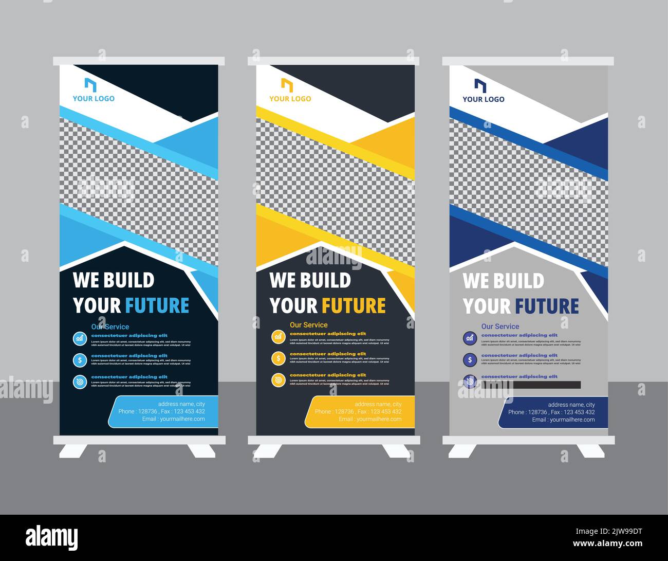 Roll up banner design template modern xbanner rull up design golf ...