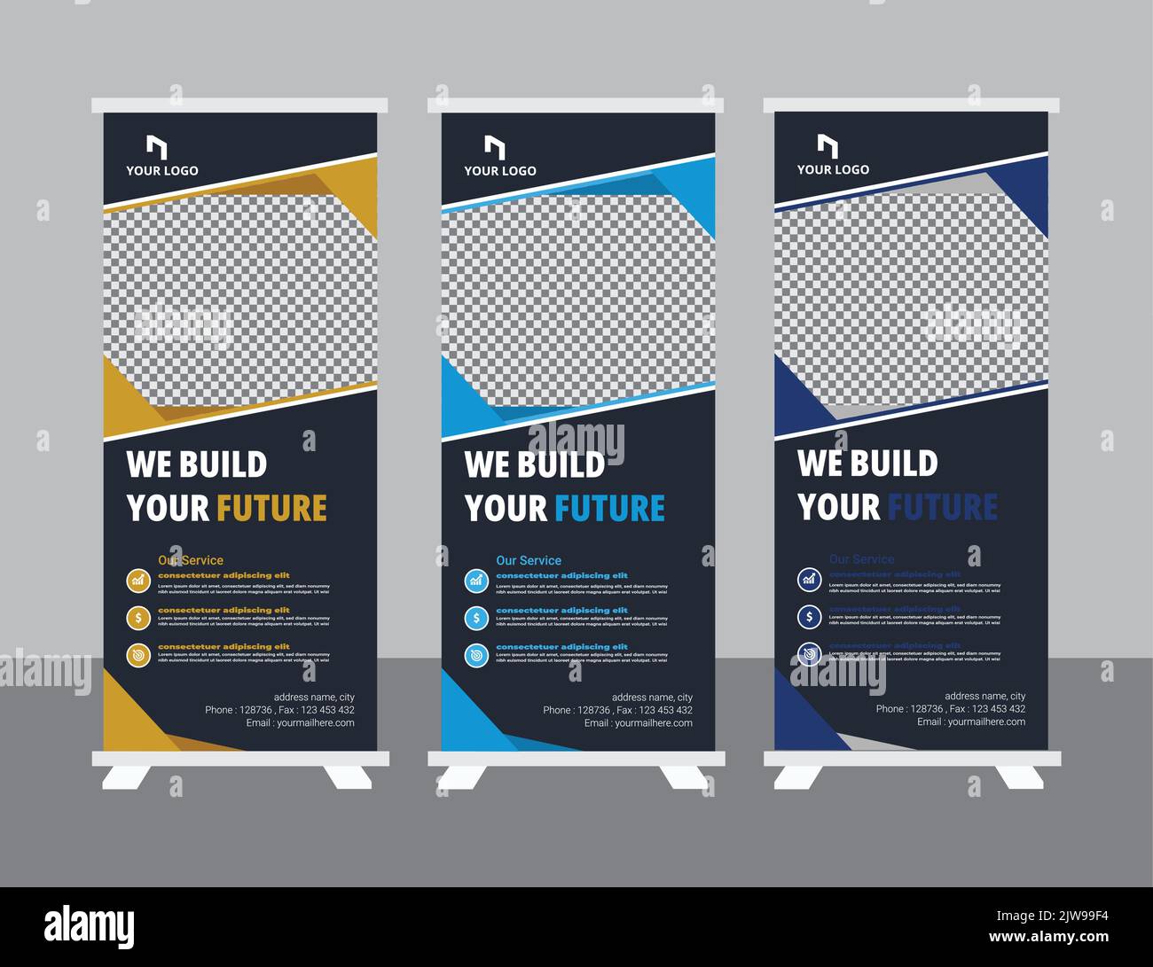 Roll up banner design template modern xbanner rull up design golf ...