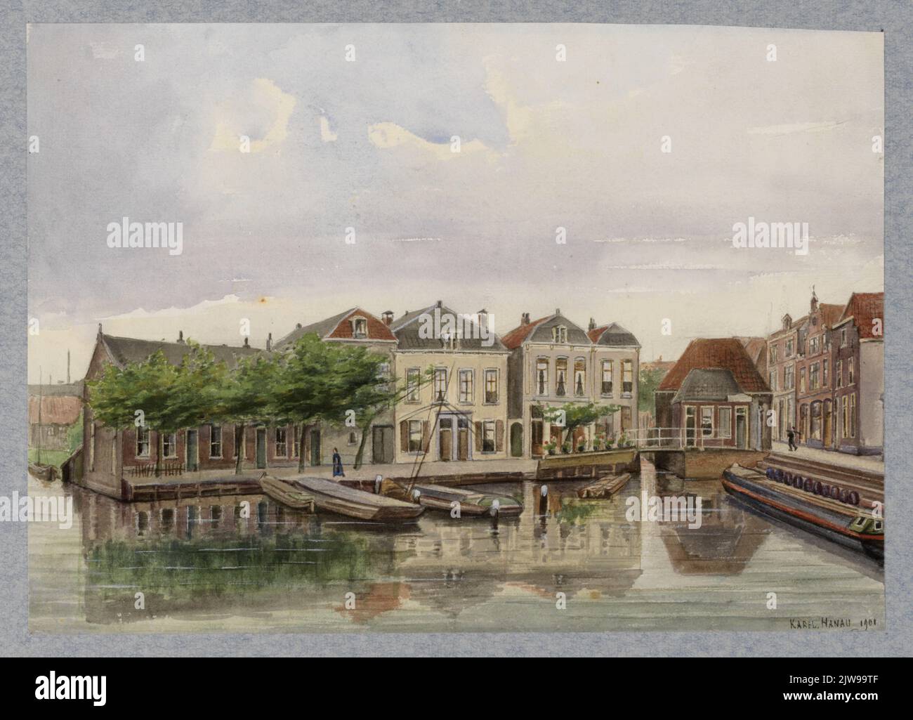 Face on the facades of the houses on the Leidseveer with the first ...