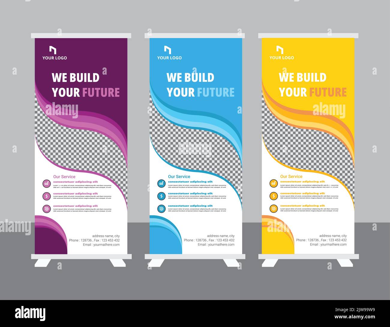 Roll up banner design template modern xbanner rull up design golf ...