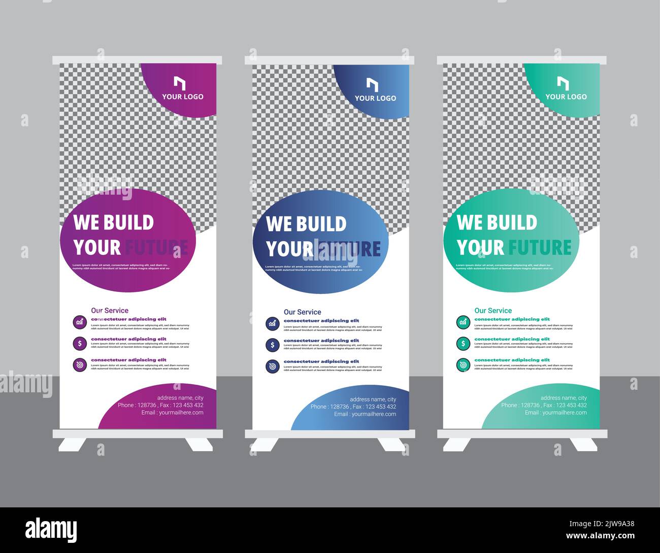 Roll up banner design template modern xbanner rull up design golf ...