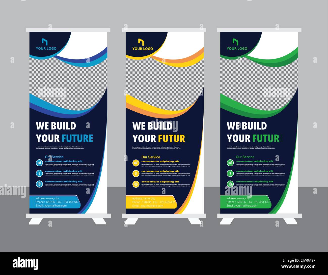 Roll up banner design template modern xbanner rull up design golf ...