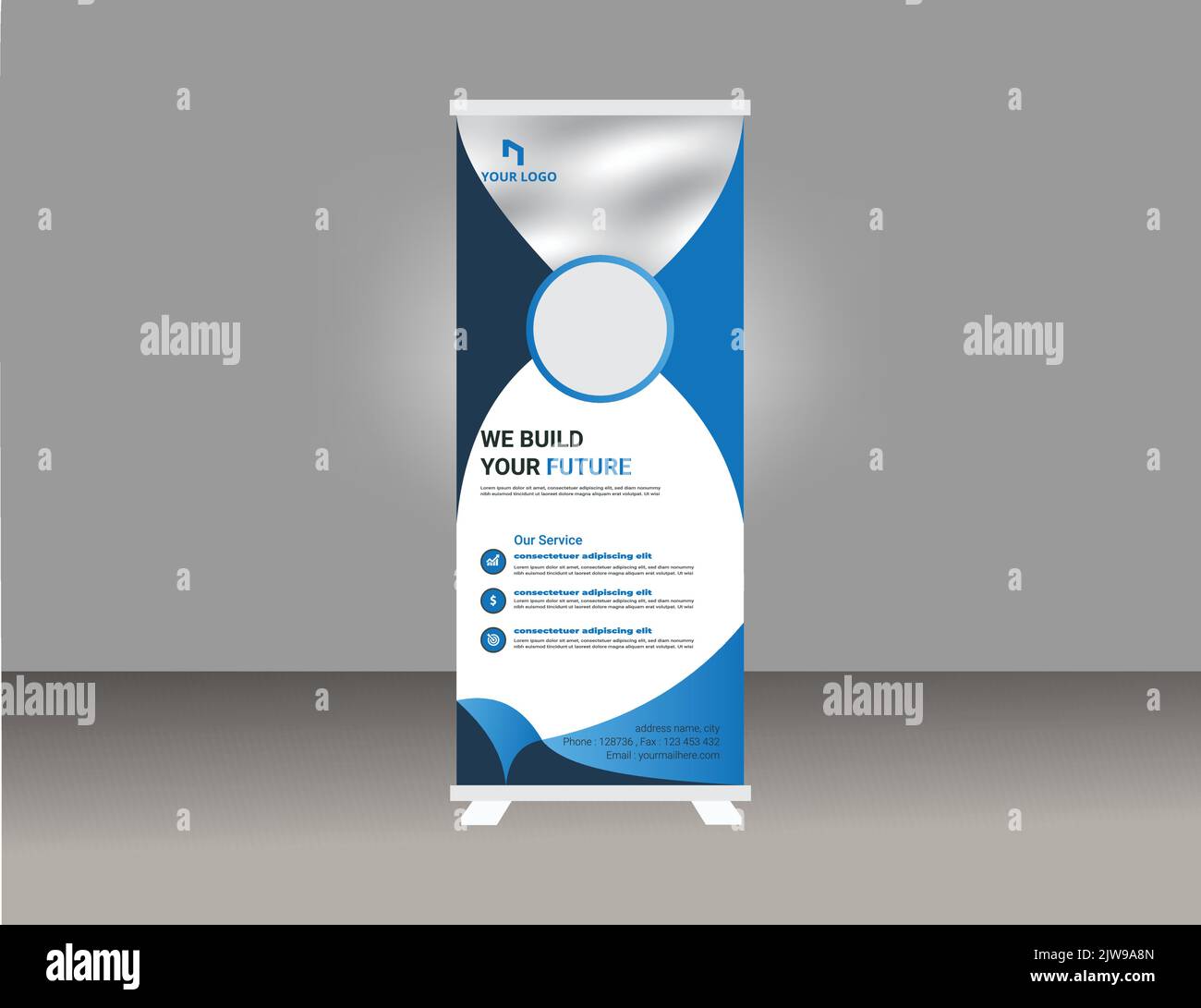 Roll up banner design template modern xbanner rull up design golf ...